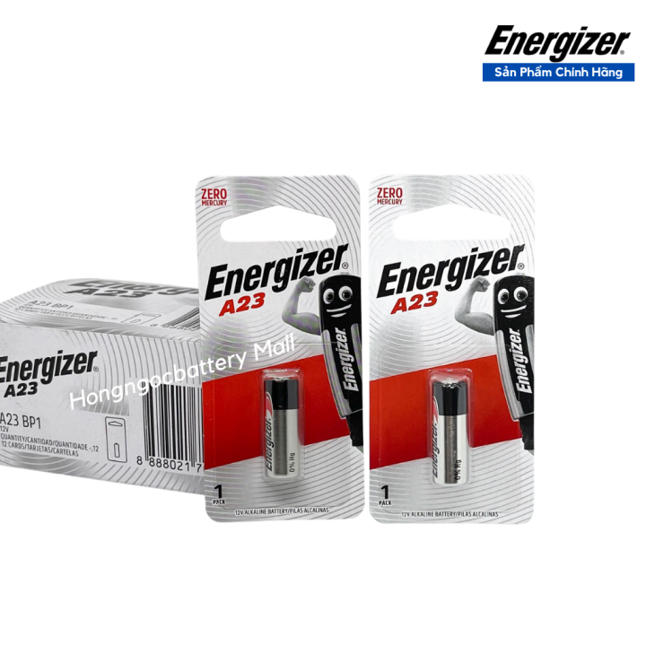2 Viên Pin A23 Energizer Hiệu điện thế 12V dùng cho remote , chuông cửa ...