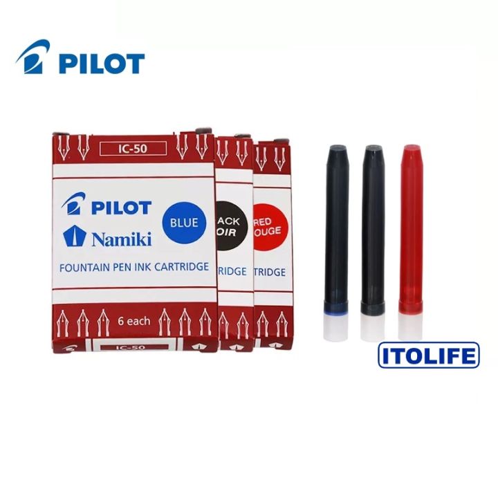 Pilot Namiki Fountain Pen Ink Cartridge IC-50- 6 Cartridges/Pack | Lazada PH
