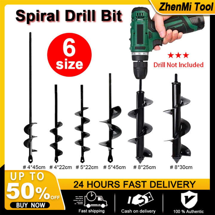 Auger Bit 4/5/8cm Garden Auger Bit Tool Auger Hole Excavator Ground ...