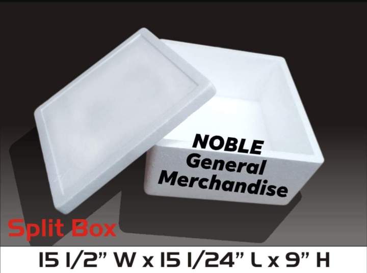 1 PC. STYRO SPLIT BOX WITH COVER / STYROFOAM / COOLER / STYRO PACKAGING ...