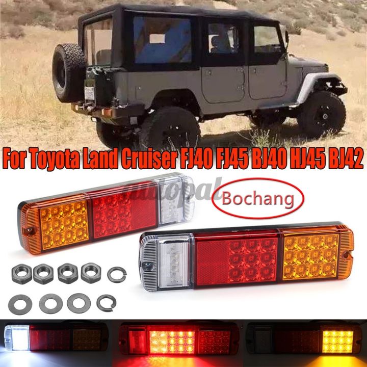 Tail Lamp Rear Lights Pair Fit Toyota Land Cruiser FJ40 FJ45 BJ40 HJ45 ...
