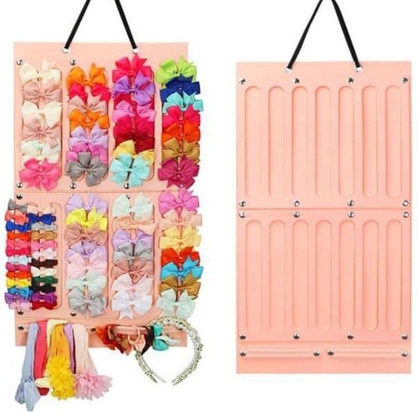 Hanging Storage Organizer For Hair Bow Clip Headband Ponytail ...