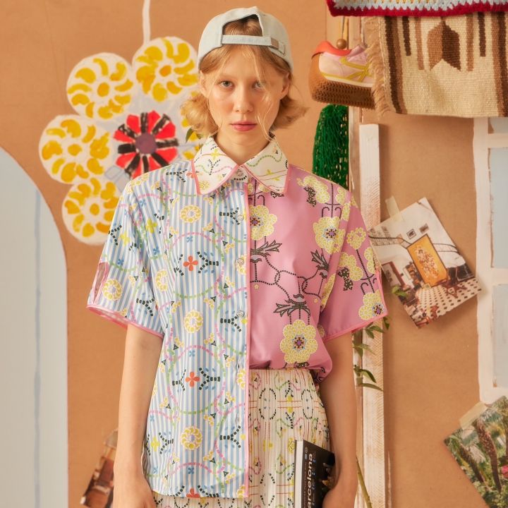 Endless Holiday Gaudi Shirt MIX FLOWER TILES | Lazada.co.th