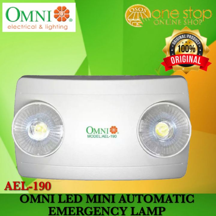 Omni LED Mini Automatic Emergency Lamp Light AEL-190 •OSOS• | Lazada PH