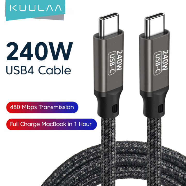 KUULAA 240W USB Type C Cable for PS5 Nintendo Switch MacBook MacBook Pro 240W Blazing-Fast ...