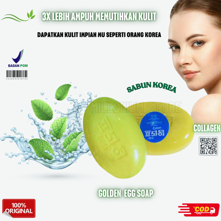 Sabun KOREA Miracle Sabun Badan dan Wajah / Sabun Golden Egg / Sabun ...
