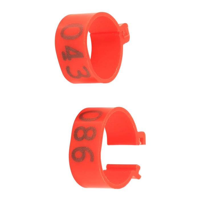 Chicken Leg Rings 100PCS/Bag Poultry Leg Rings 16MM 001-100 Numbered ...