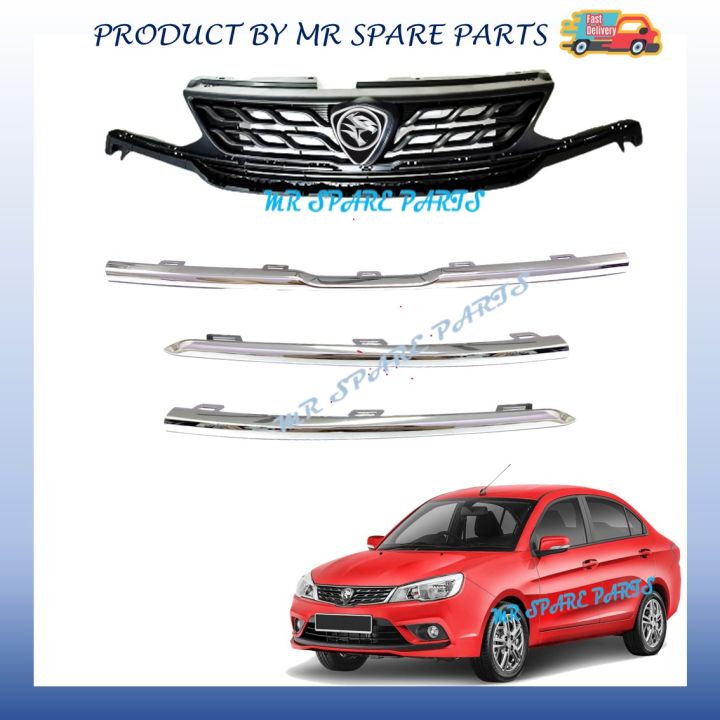 PROTON SAGA VVT 2019-2021 FRONT BUMPER GRILLE / MOULDING / LOGO | Lazada