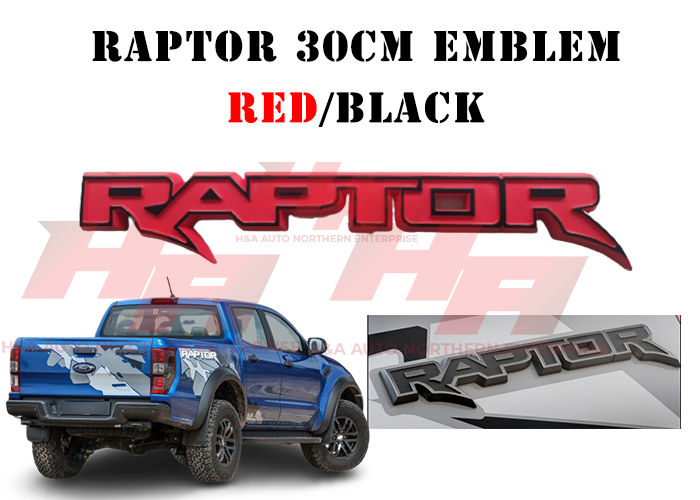 Ford Ranger Raptor Emblem ( Red+Black ) | Lazada