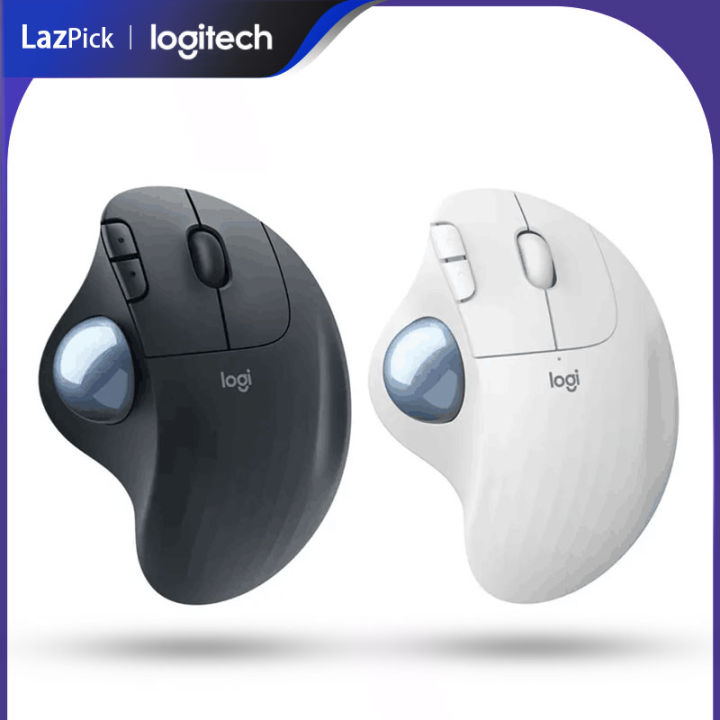 Logitech ERGO M575 Wireless Mouse Trackball Ergonomic Buttons Wireless ...