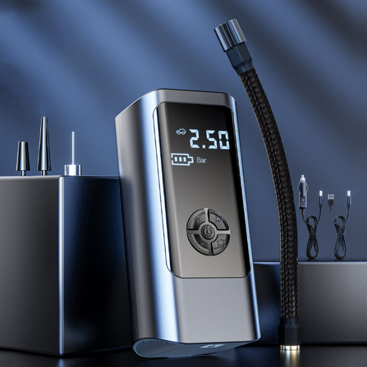 12V Car Air Compressor Portable Wireless Digital Display Inflator Pump ...