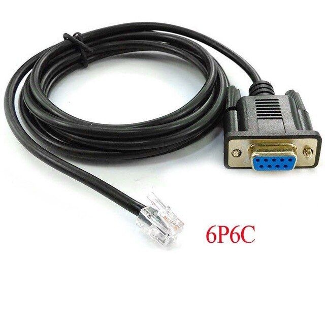 Db9 Rs232 To Rj12 Serial Adapter Cable สำหรับ Apc 940-0144ใช้งานร่วมกับ ...