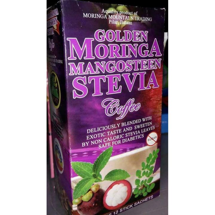 Golden Moringa Mangosteen Stevia Coffee 15g x 12 Sachets | Lazada PH