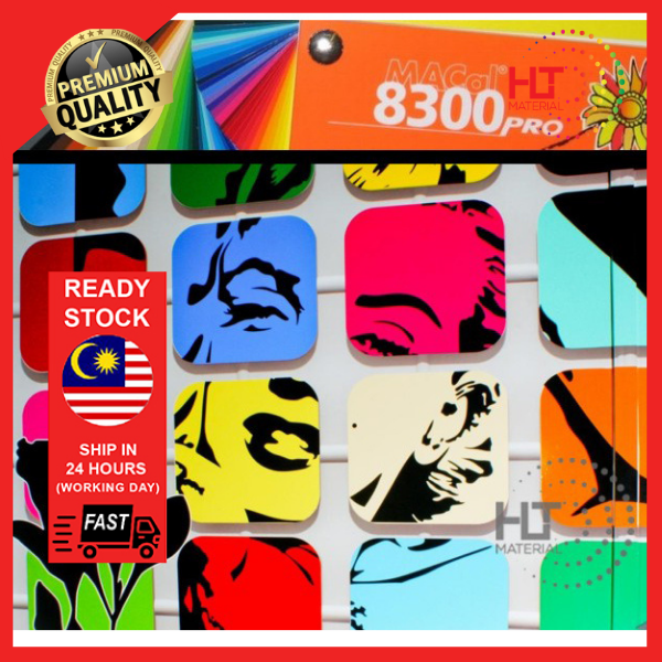 MACTAC 8300 PRO COLOUR STICKER (GLOSS VINYL) 4FT(WIDTH) X 1FT(LENGTH ...