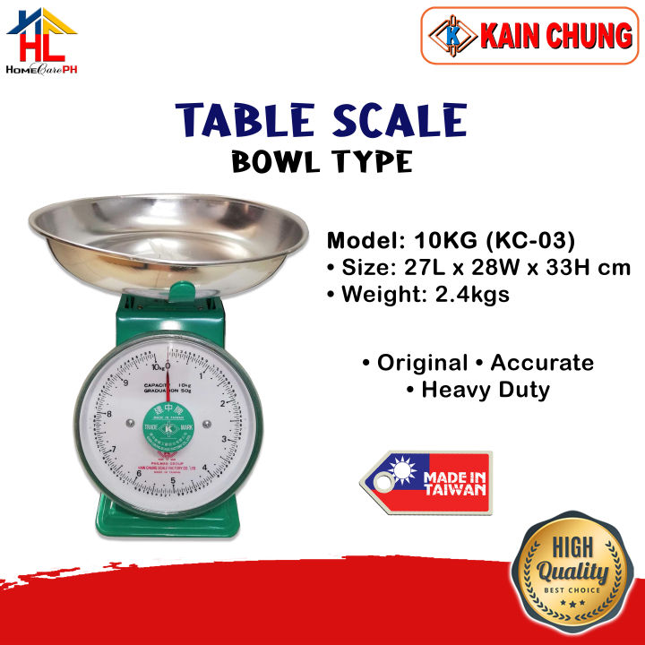 Kain Chung Table Scale 10kg Bowl Type KC-03 | Lazada PH