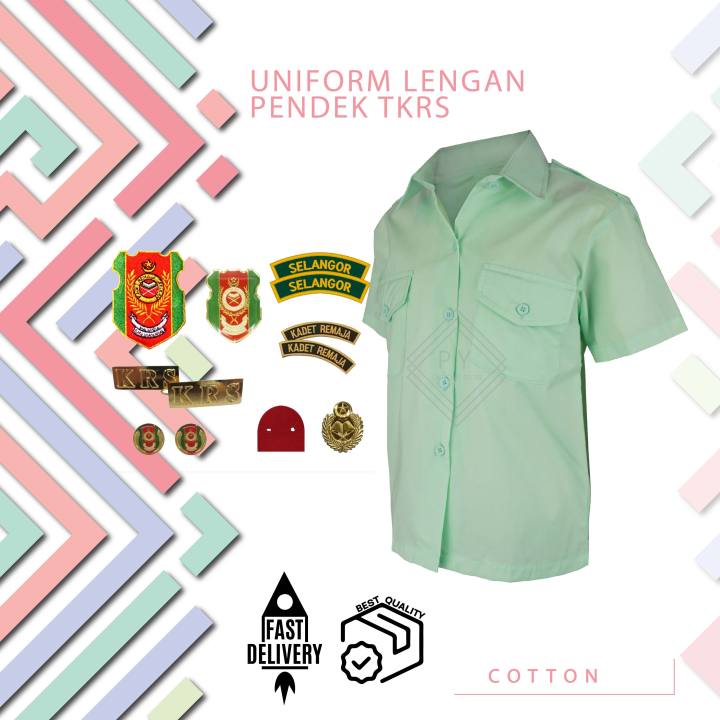 UNIFORM KADET TUNAS REMAJA SEKOLAH TKRS ( LENGAN PENDEK ) - K006SS | Lazada
