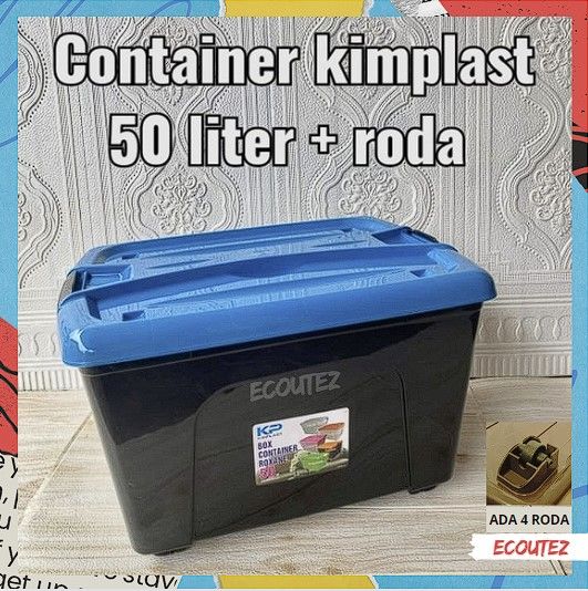 BOX CONTAINER 50 LITER + RODA - Kontainer Box Plastik / Container Box ...