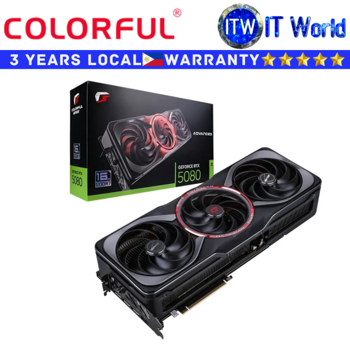 Colorful RTX 5080 iGame Advanced OC 16GB-V GDDR7 Geforce Graphic Card ...