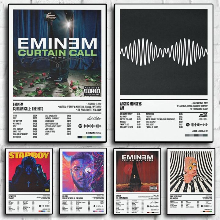 The Weeknd Music Album Band Eminem Poster Aesthetic Starboy Rapper Hip ...