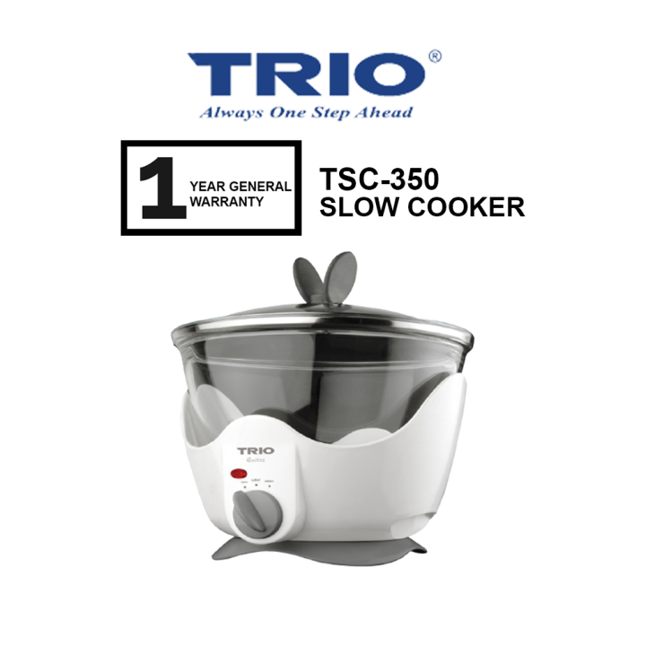 TRIO 3.5L SLOW COOKER TSC-350 / TSC350 / 5.0L TSC-500 / TSC500 (300W ...