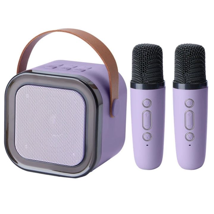 [Fast life]Portable Karaoke Machine Featuring Dual Wireless Microphones ...