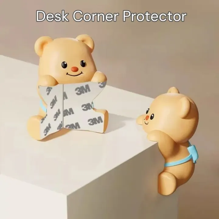 PRETTY MJ An toàn cho trẻ em Bảo vệ góc bàn Gấu bơ dễ thương PVC. Góc chống va chạm Mềm mại Bảo ...