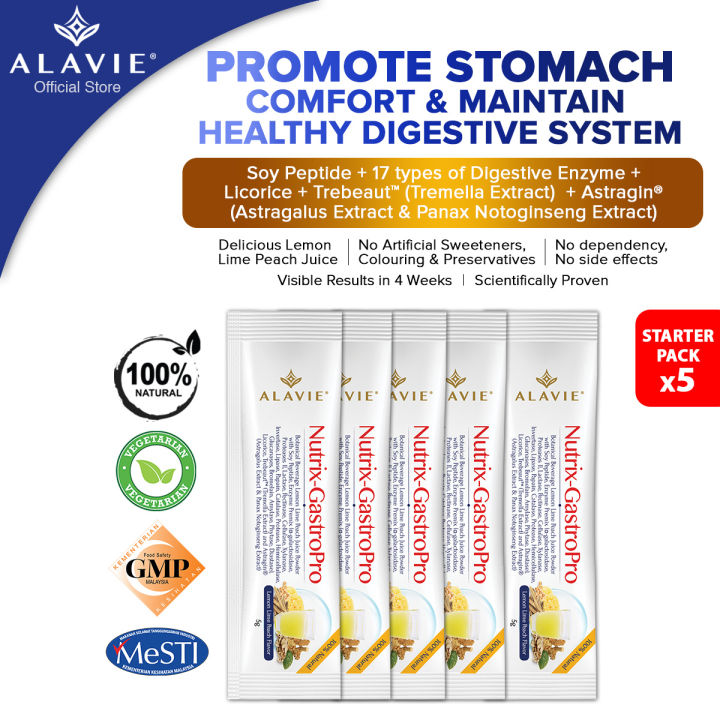 [Starter Pack] ALAVIE Nutrix-GastroPro 5s 天然养胃护胃舒缓胃灼热胃痛胀气消化不良营养饮 ...
