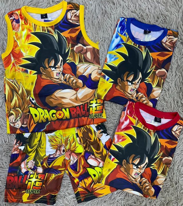 Kid's terno jersey cartoon character 2-7 yrs old.DRAGON BALLS ...