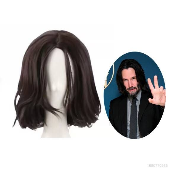 【การจัดส่งที่รวดเร็ว】 วิกผมคอสเพลย์ John Wick Chapter 4 John Wick สี ...