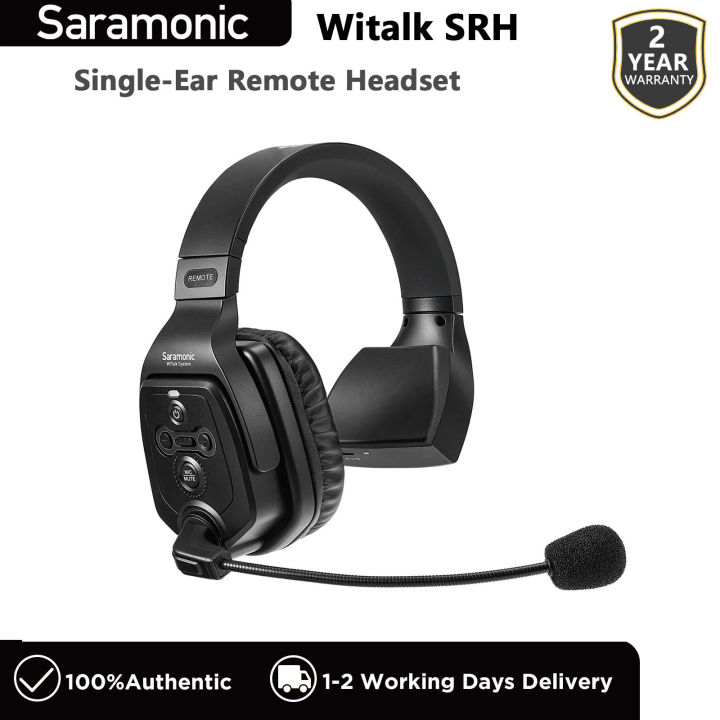 Saramonic WiTalk SRH Single-ear Remote Headset for WiTalk 1.9GHz Full ...