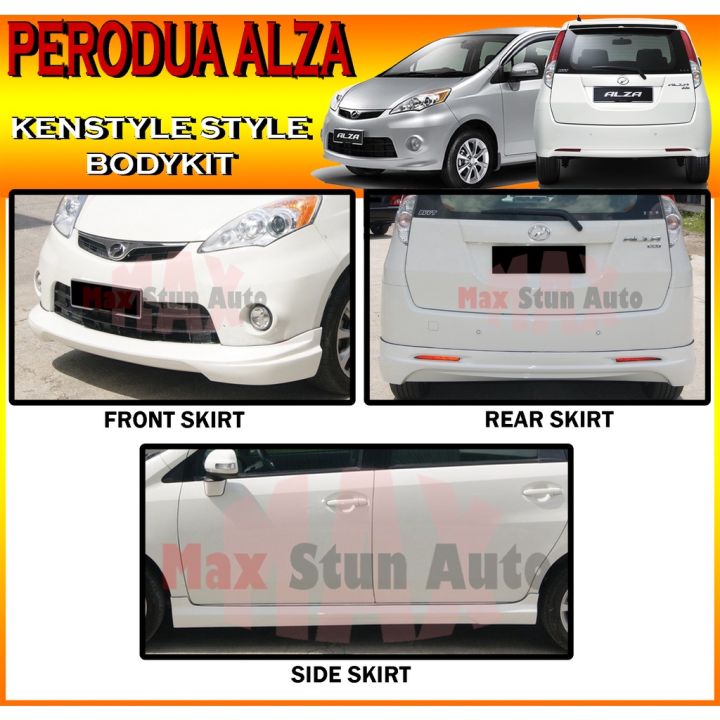 PERODUA ALZA 2010-2013 KENSTYLE FULLSET BODYKIT (KENSTYLE) SKIRT LIP ...