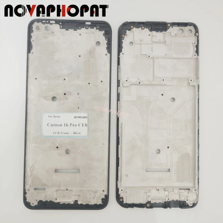 Novaphopat LCD Frame Front Housing Cover Chassis Bezel For Tecno Camon ...
