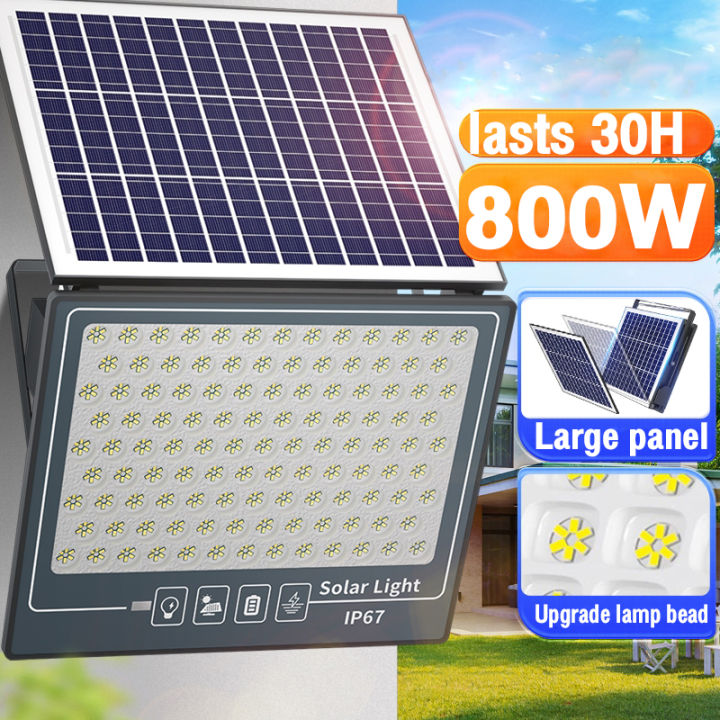 panda solar flood light 800W outdoor waterproof IP67 solar lights LED ...