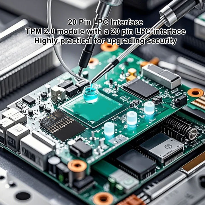 20 PIN TPM 2.0 Module Board TPM 2.0 Encryption Security Module High ...