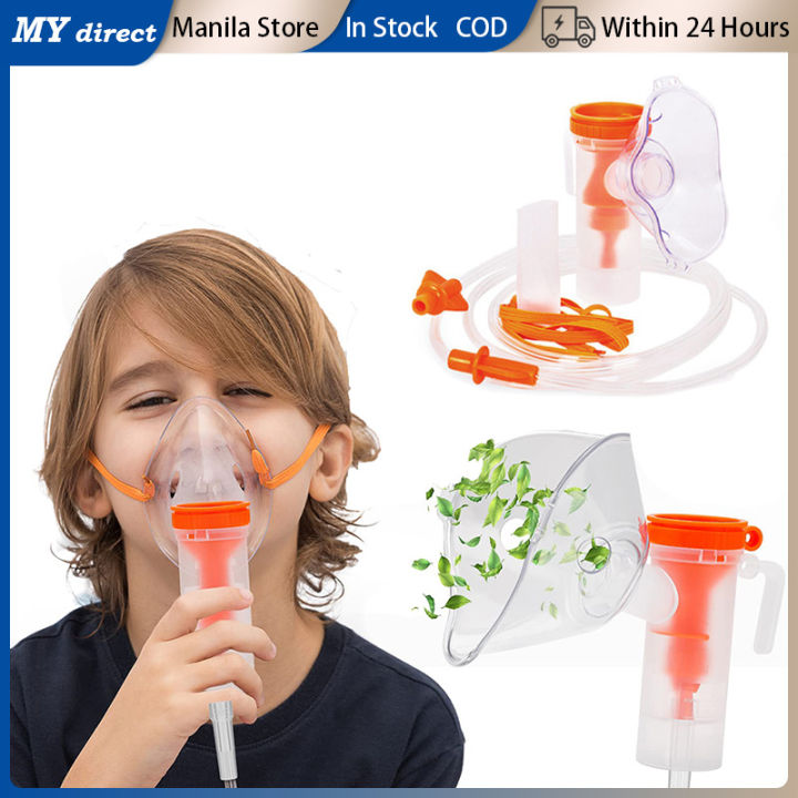 Full Set Disposable Nebulizer Cup Inhale Atomizer Mask Filter With Soft ...