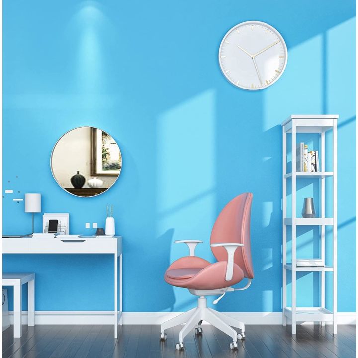 Wallpaper Sticker Dinding Polos Biru Muda Panjang 10M x Lebar 45cm ...