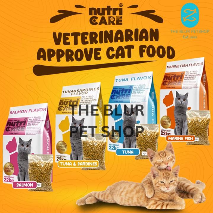1kg Organic Cat Dry Salmon Tuna Food All Stages Adult Kitten Nutri Care ...