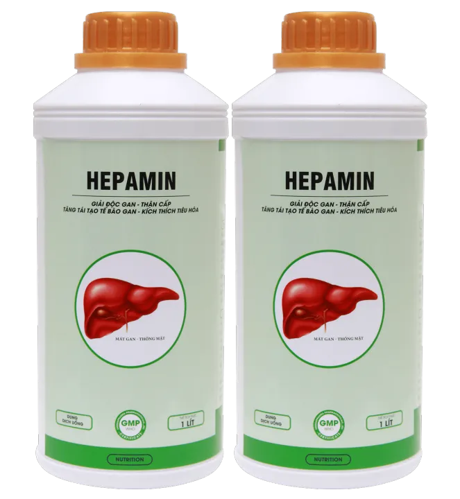 Thú y, Hepamin (1lít) bổ gan, giải độc gan thận cho chó, mèo, lợn, gà ...