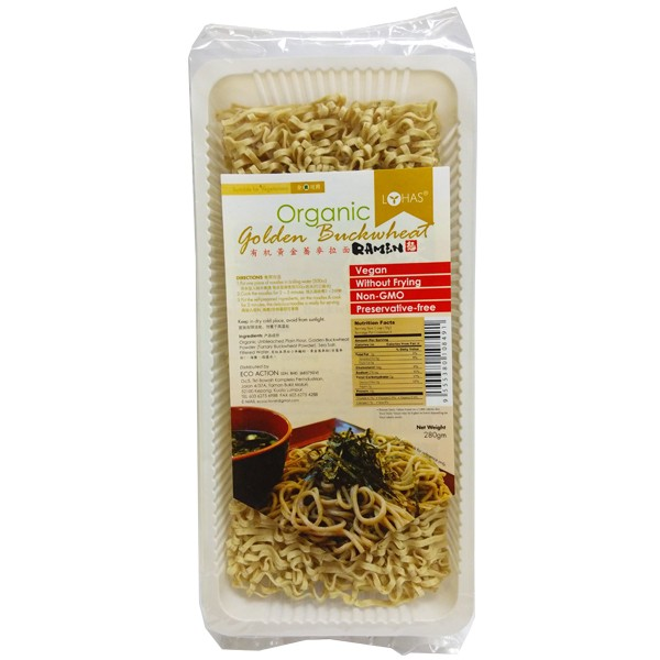 Lohas Organic Golden Buckwheat Ramen 有机黄金荞麦拉面 280G | Lazada