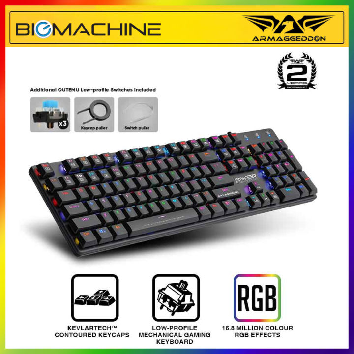 Armaggeddon SMK-12R RGB Kestrel Outemu Switch 16.8 Million Colour RGB ...