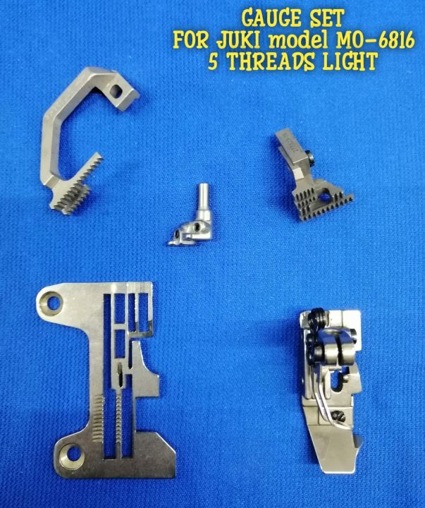 GAUGE SET JUKI MODEL MO-6816 5 THREADS LIGHT FOR EDGING SEWING MACHINE ...