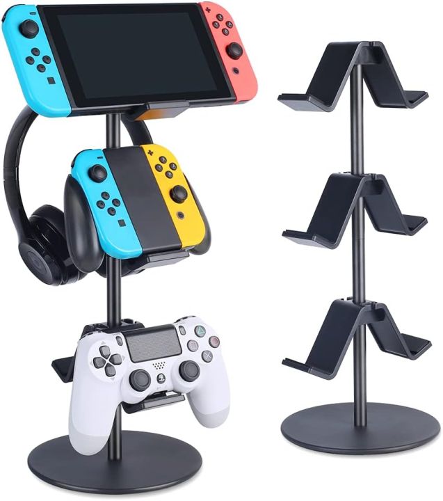 Controller Stand 3 Tier Headphone Holder Multi Adjustable Game ...