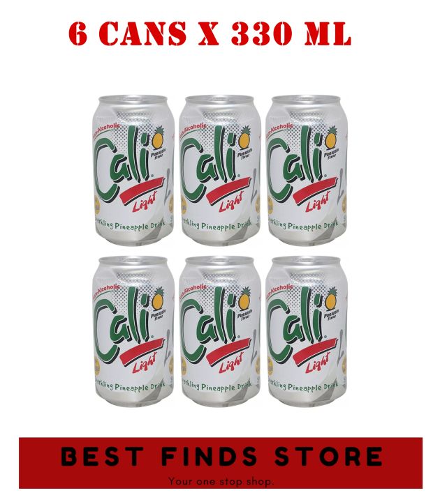 Cali Light Pineapple Flavor Sparkling Drink, ZERO Calorie 330 mL - SET ...
