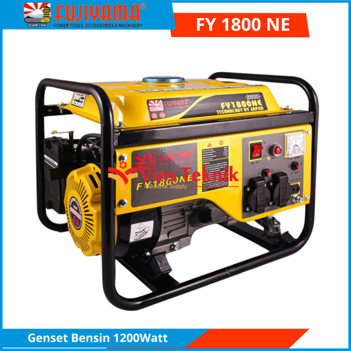Mesin Genset Bensin 1200Watt 4Hp Generator Genset FUJIYAMA FY 1800 NE ...