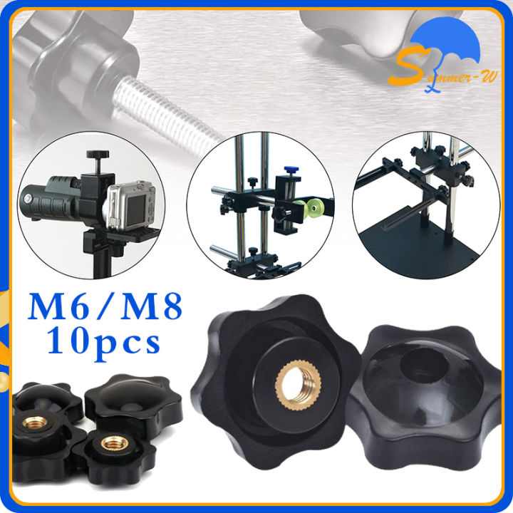 10pcs Baut Kepala Handle Knob M6 / M8 Knob Mur Bintang Knob Star Mur ...