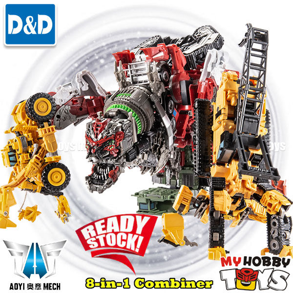 Aoyi Mech Dandd Transformable Robot 8 In1 Rotf Devastator Combiner