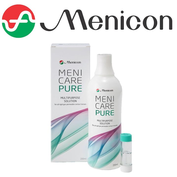 Menicon Menicare Pure (Multipurpose Solution for RGP Lenses) 250ml | Lazada