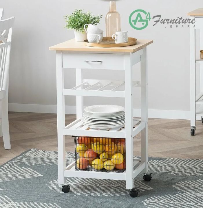 Meja Dorong Minimalis breintraub Rangka Kayu Mahoni | Lazada Indonesia