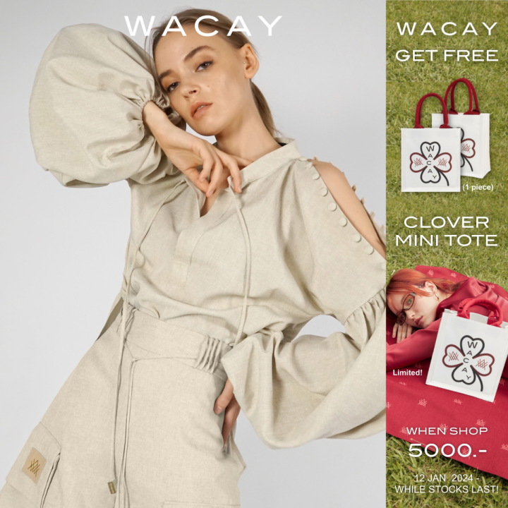 WACAY - Rosie Blouse (Made-to-order) เสื้อเบลาส์ แขนยาว | Lazada.co.th