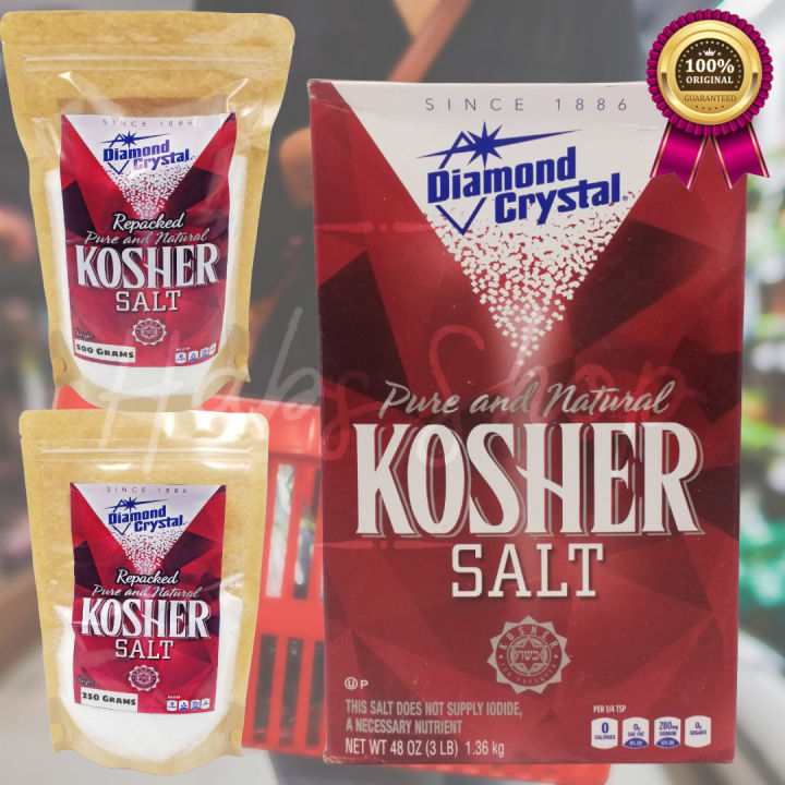 Kosher Salt Diamond Crystal Pure and Natural Kosher salt 48 oz 1.36kg ...